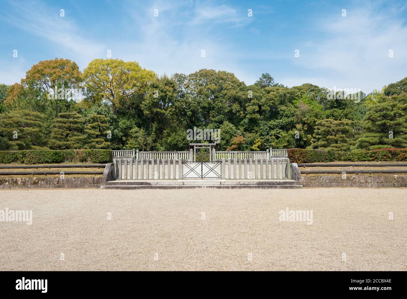 Kyoto, Japan - Tomb of Emperor Kanmu in Kyoto, Japan. Emperor Kanmu ...