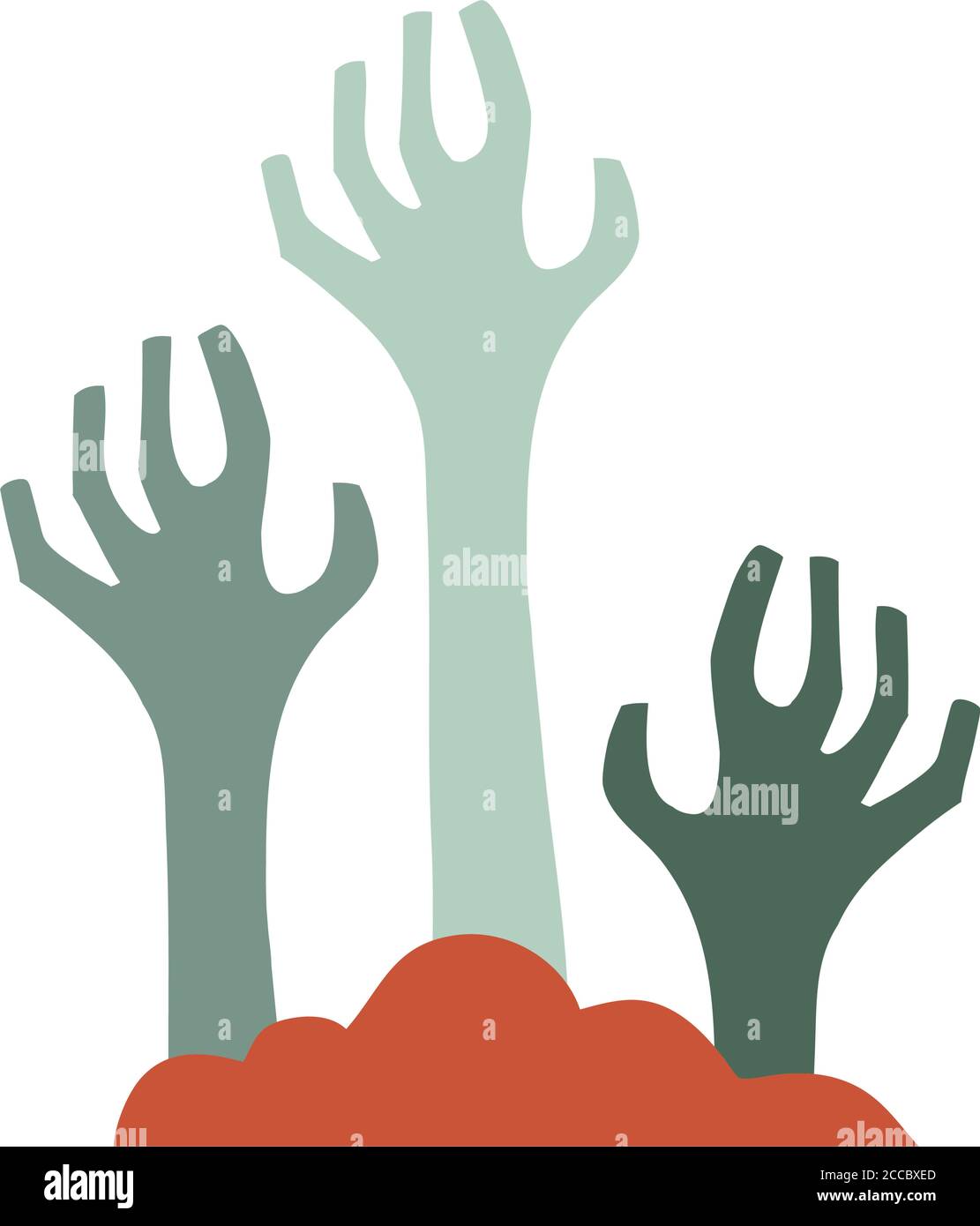 death hands flat style icon vector illustration design Stock Vector ...