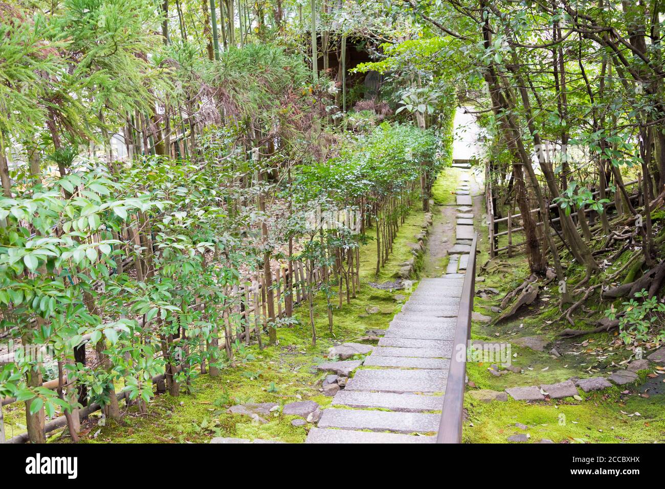 Kyoto, Japan - Japanese garden at Konchi-in Temple in Kyoto, Japan. The ...