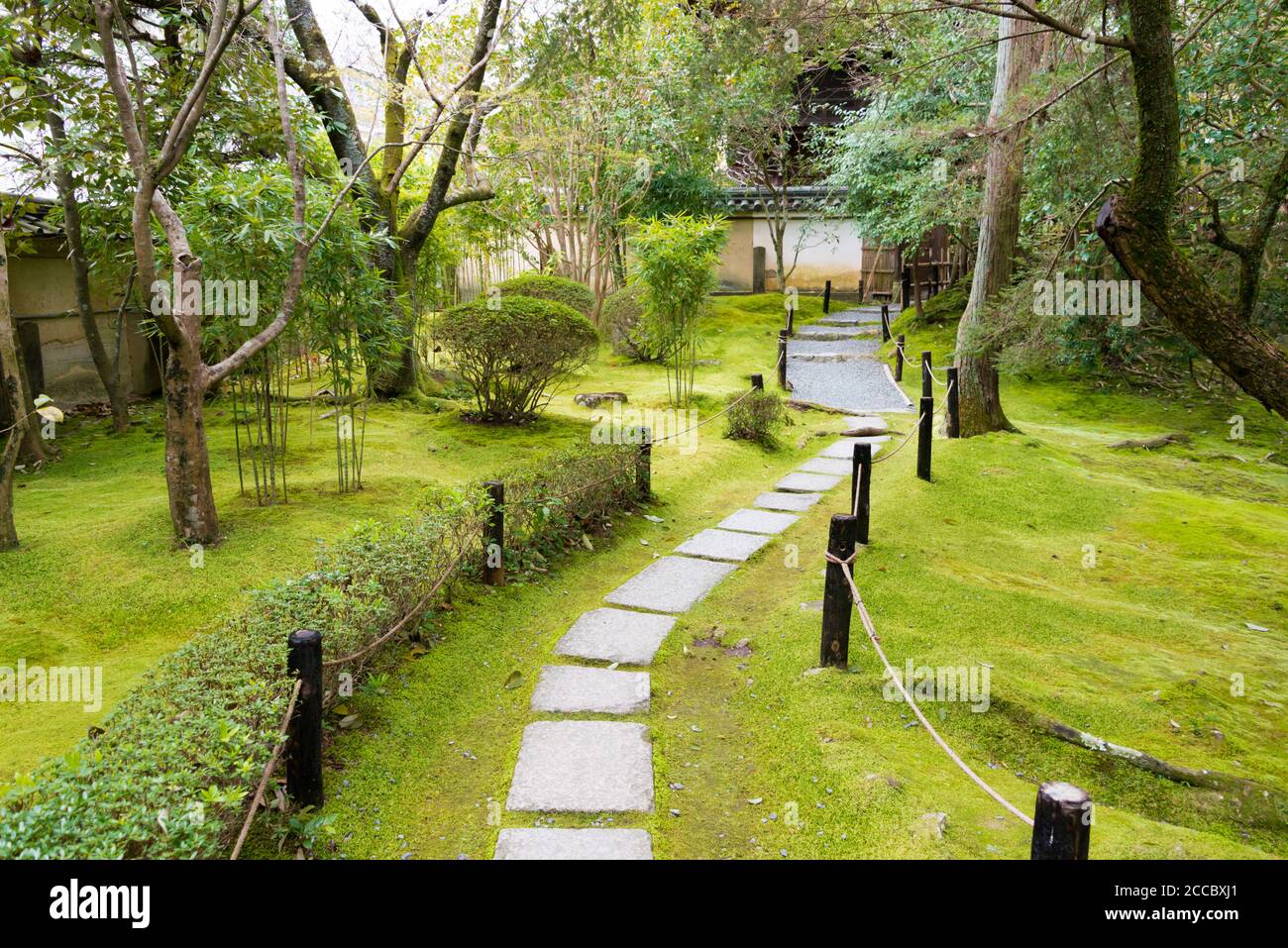 Kyoto, Japan - Japanese garden at Konchi-in Temple in Kyoto, Japan. The ...