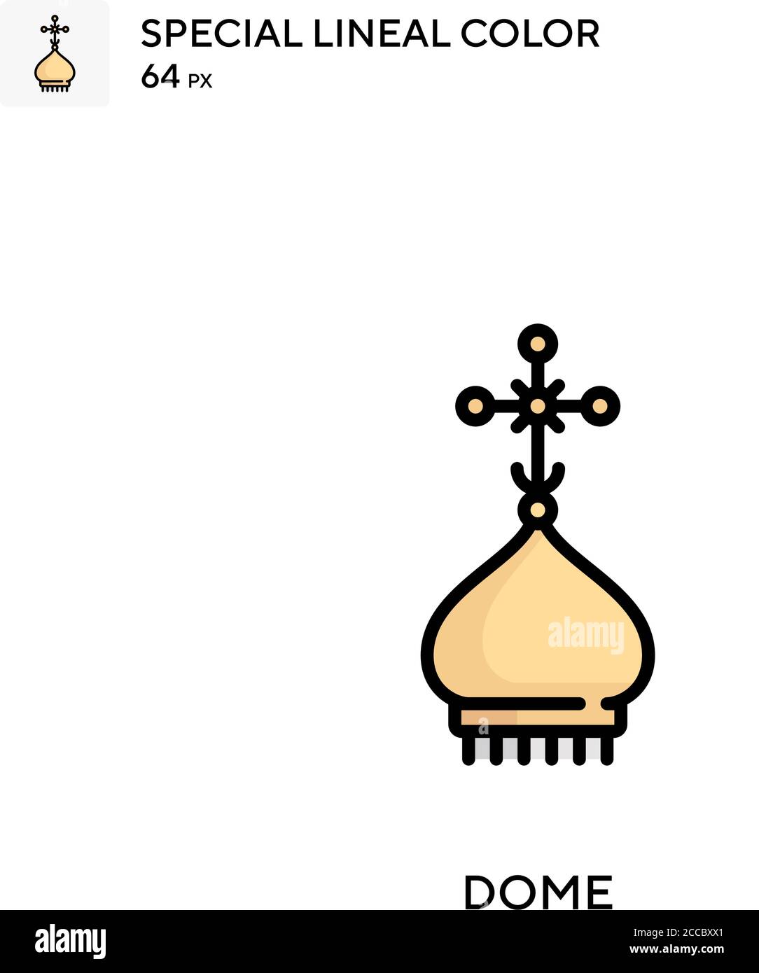 Dome Special lineal color icon. Illustration symbol design template for ...