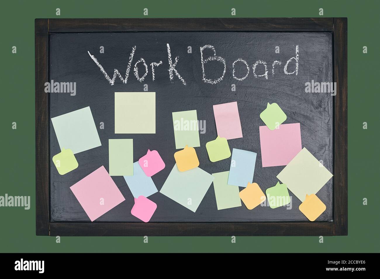 working board stickers for writing, flatlay close up copies space Stock ...