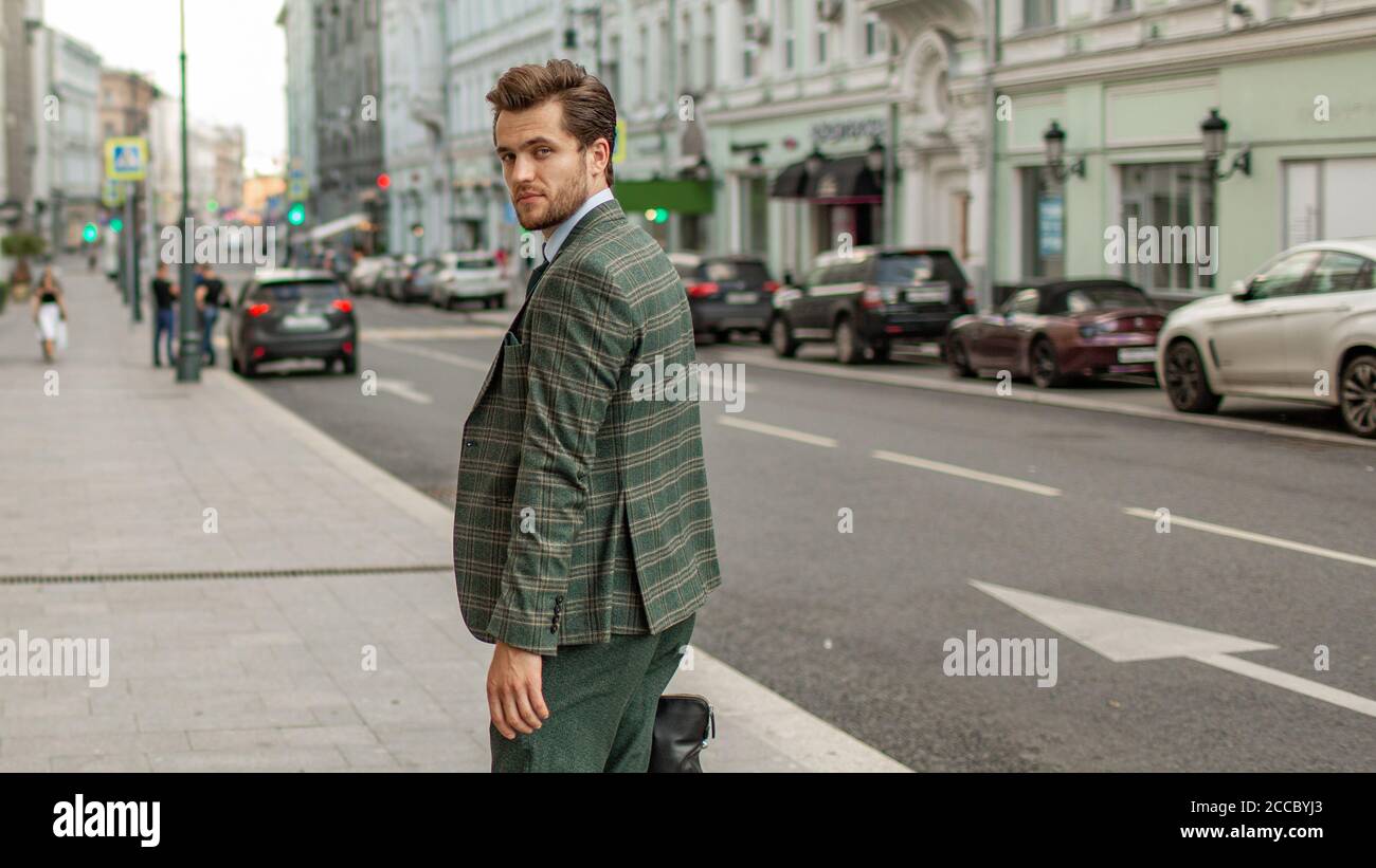 Man walks around city hi-res stock photography and images - Alamy