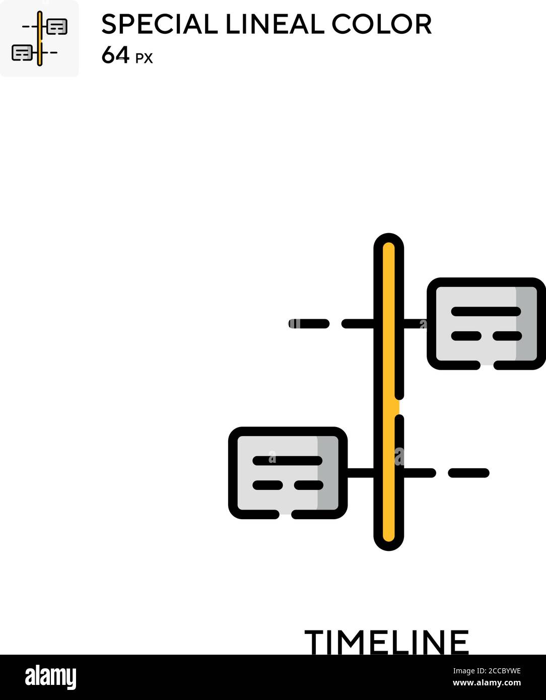 Timeline Special lineal color icon. Illustration symbol design template ...