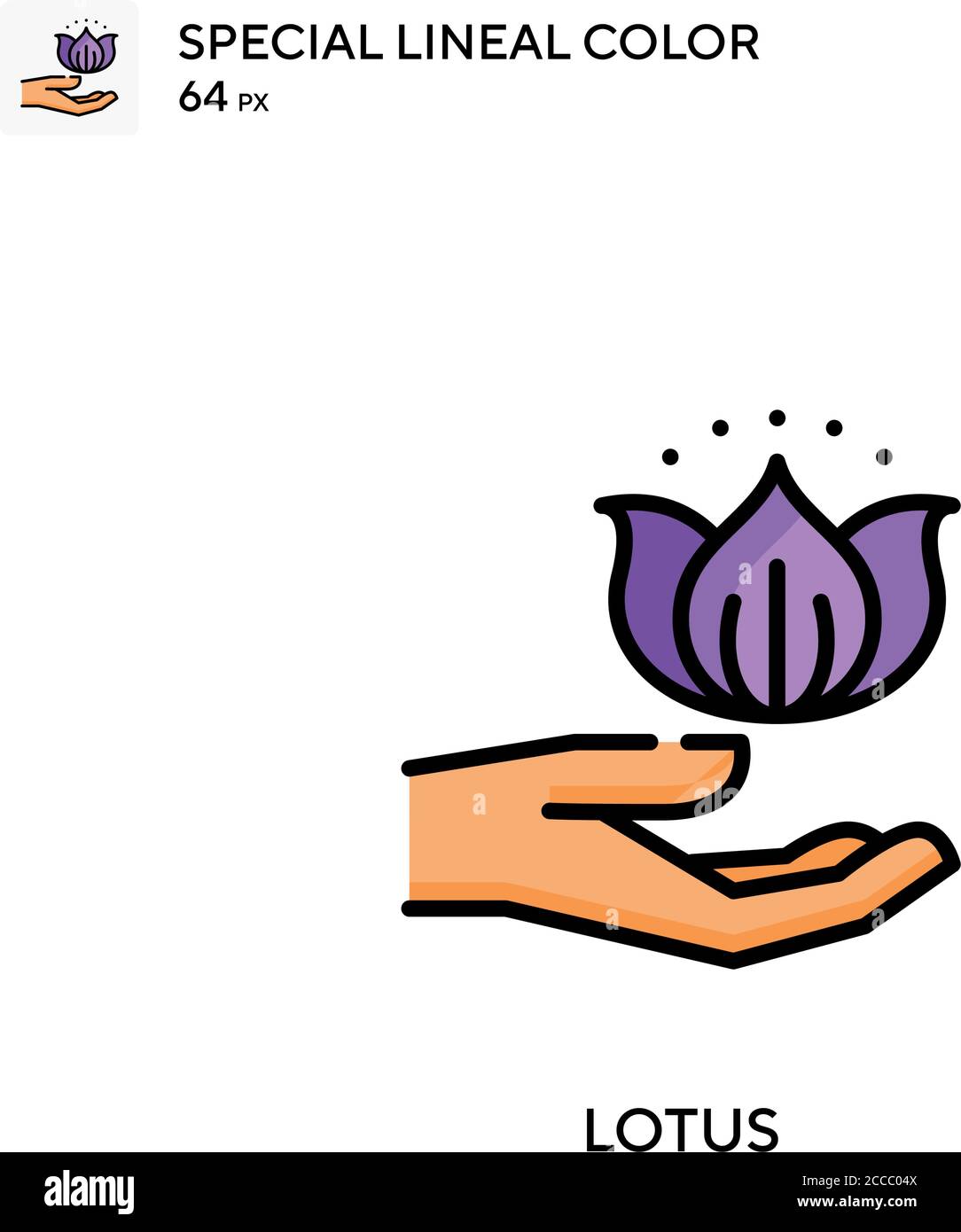 Lotus Special lineal color icon. Illustration symbol design template ...