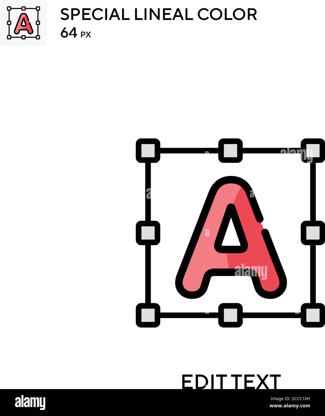 Edit text Special lineal color icon. Illustration symbol design ...
