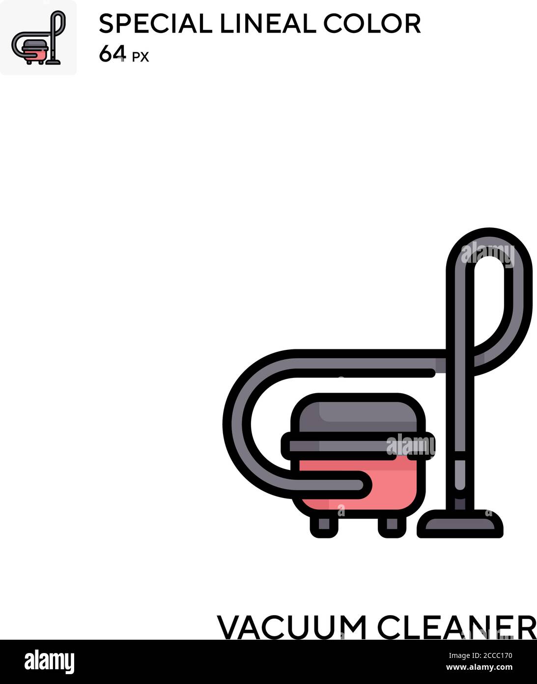 Vacuum cleaner Special lineal color icon. Illustration symbol design ...