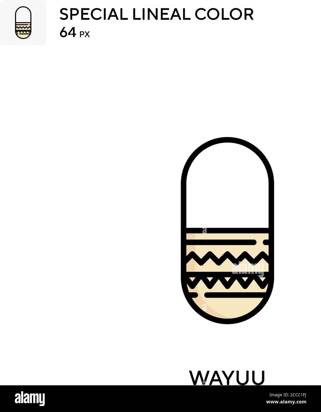 Wayuu Special lineal color icon. Illustration symbol design template ...