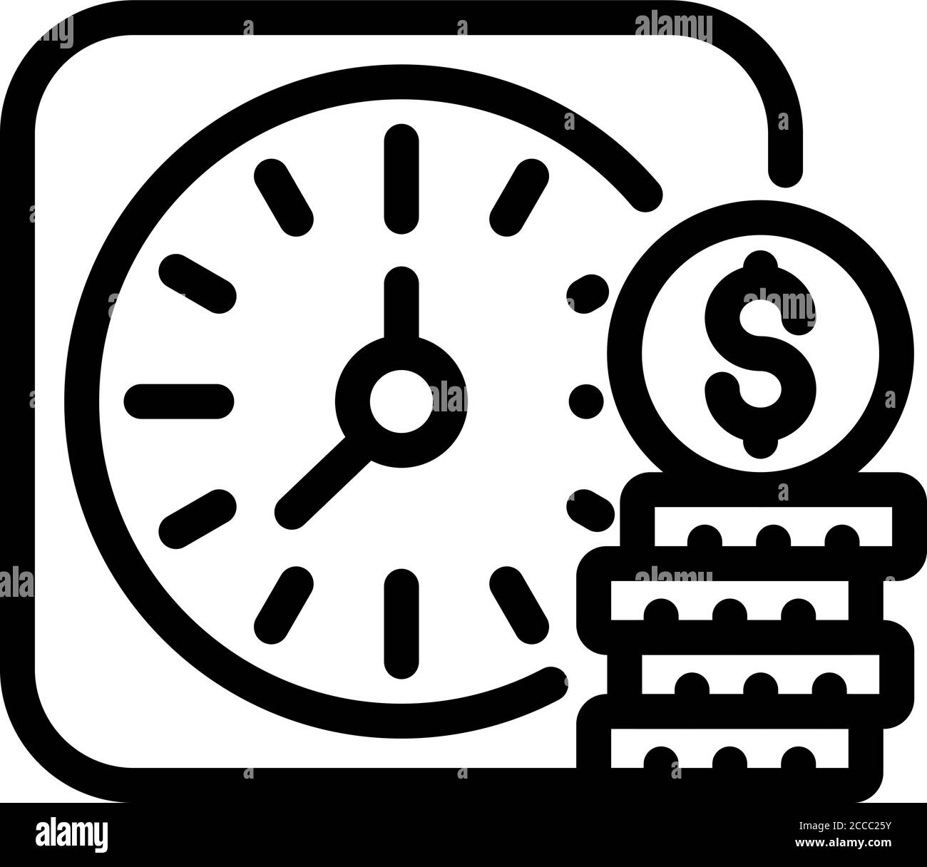 Retirement plan icon, outline style Stock Vector Image & Art - Alamy