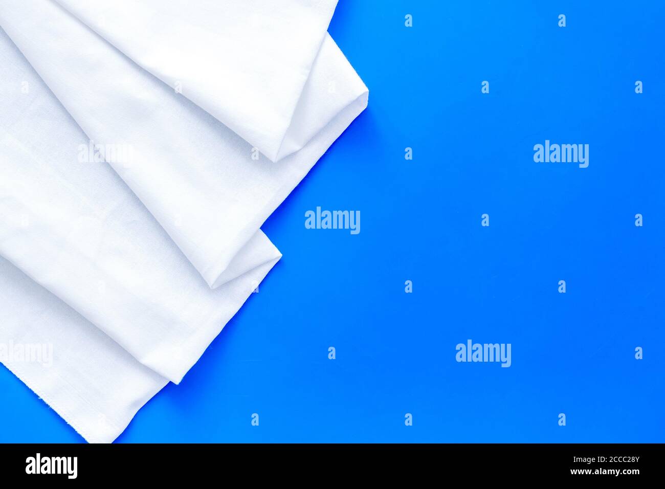 Fabric top view with textile texture, copy space Stock Photo - Alamy