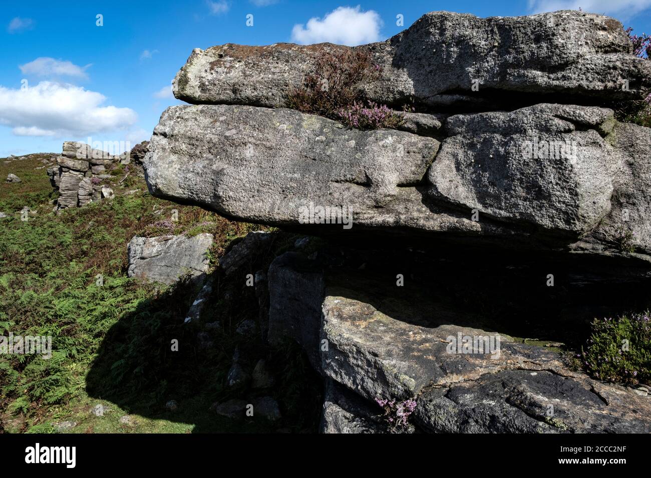 The Bamford Edge area of the Peak District National Park in Derbyshire ...
