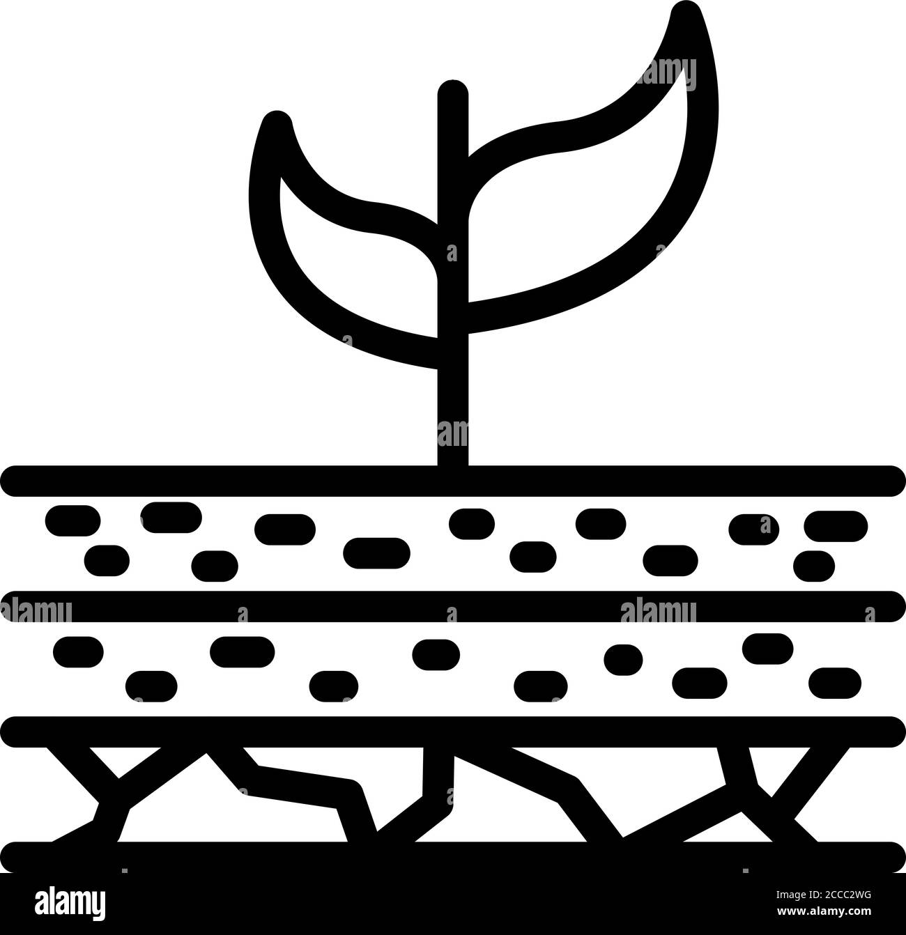 Fertilized soil icon, outline style Stock Vector Image & Art - Alamy