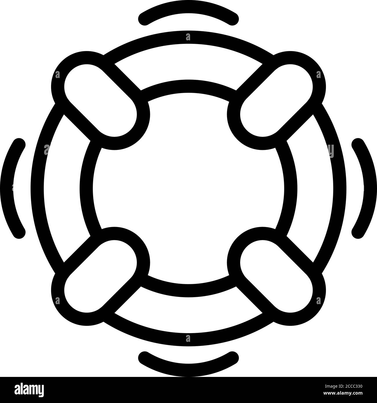 Lifeline icon, outline style Stock Vector Image & Art - Alamy