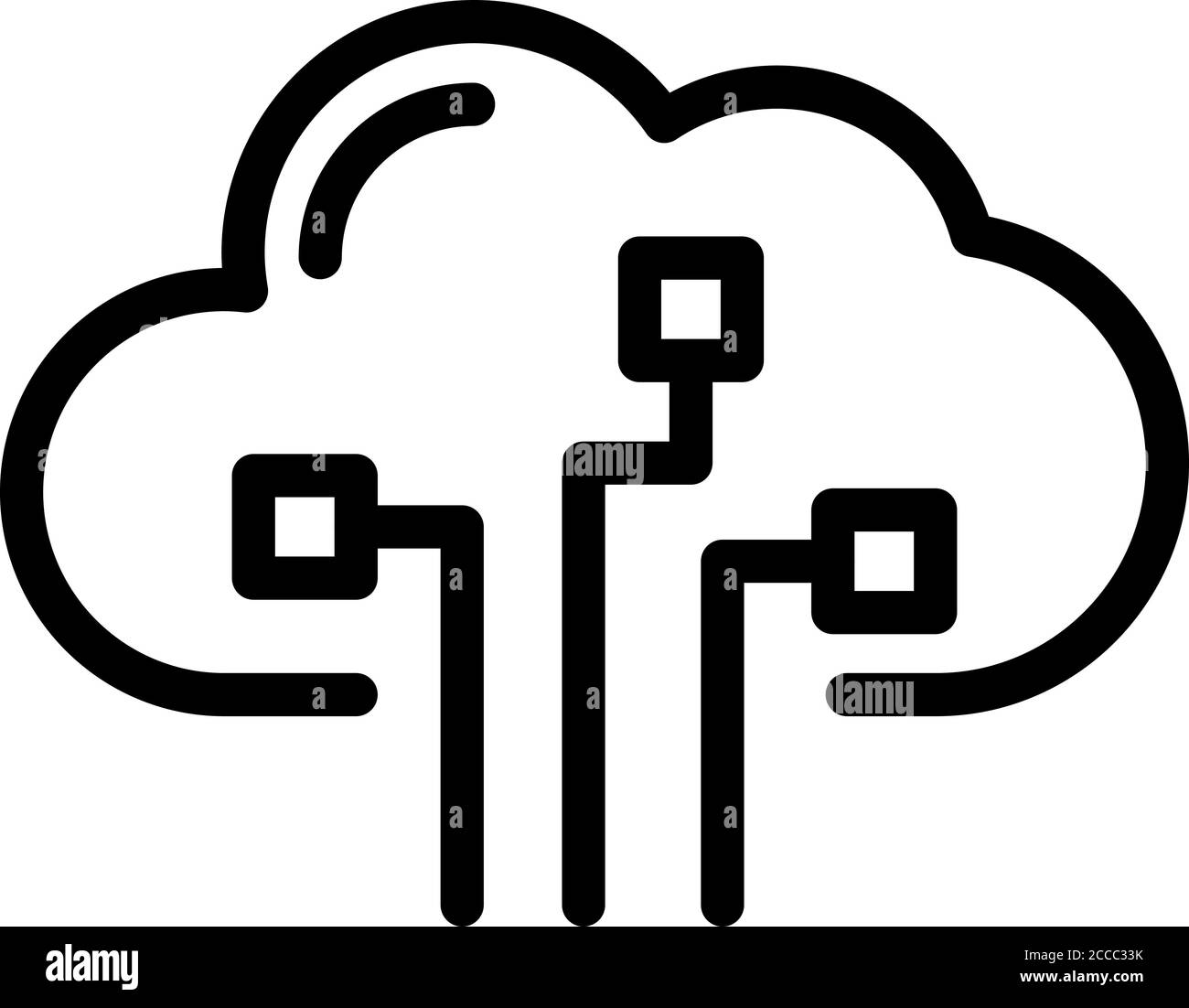 Security network icon, outline style Stock Vector Image & Art - Alamy