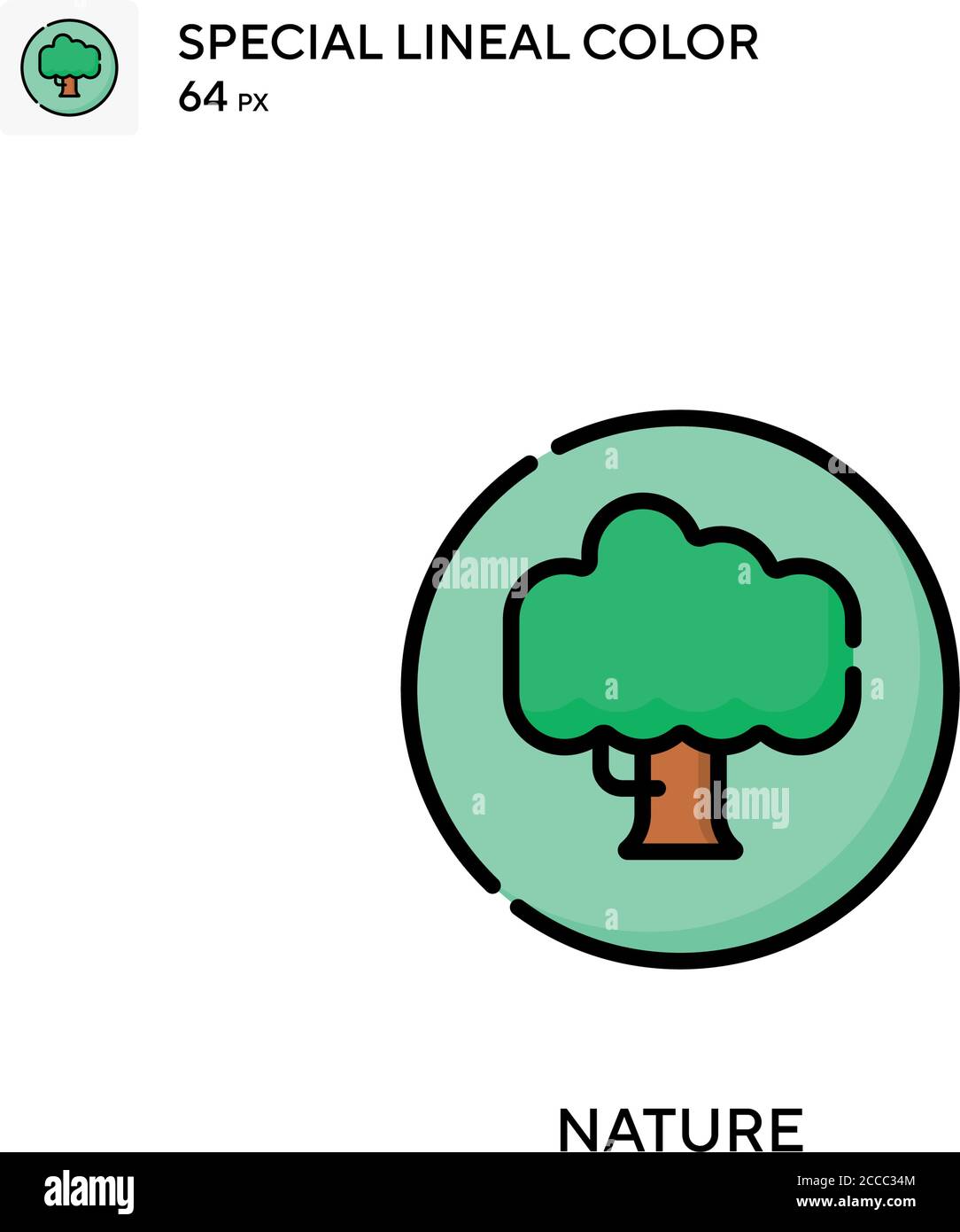 Nature Special lineal color icon. Illustration symbol design template ...
