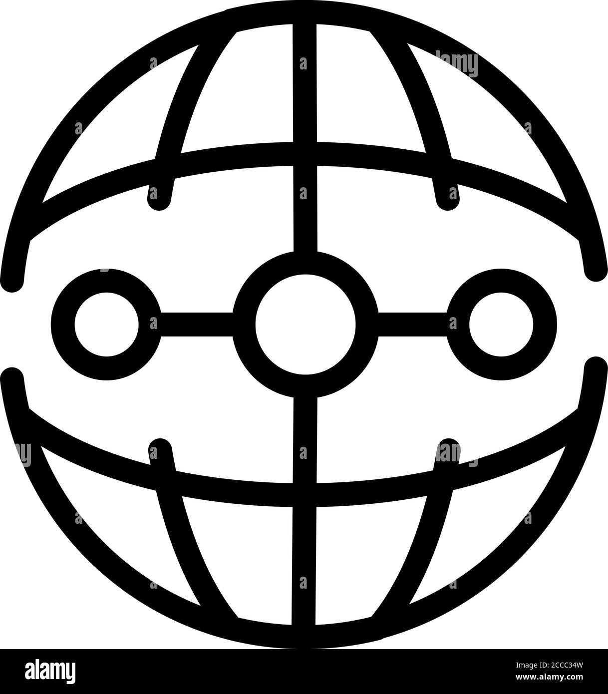 Code globe icon, outline style Stock Vector Image & Art - Alamy