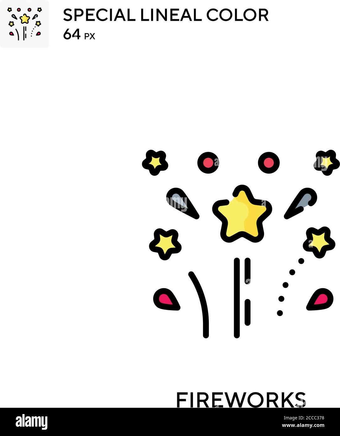 Fireworks Special lineal color icon. Illustration symbol design ... Fireworks Special lineal color icon. Illustration symbol design ...