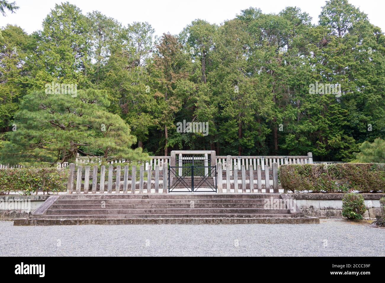 Kyoto, Japan - Mausoleum of Emperor Tenji in Yamashina, Kyoto, Japan ...