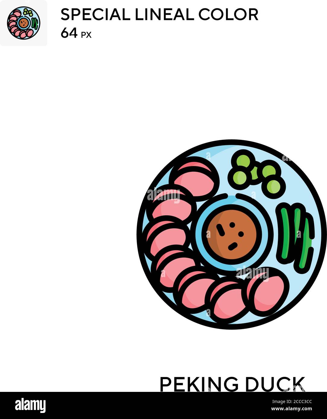 Chinese peking duck dish Stock Vector Images - Alamy