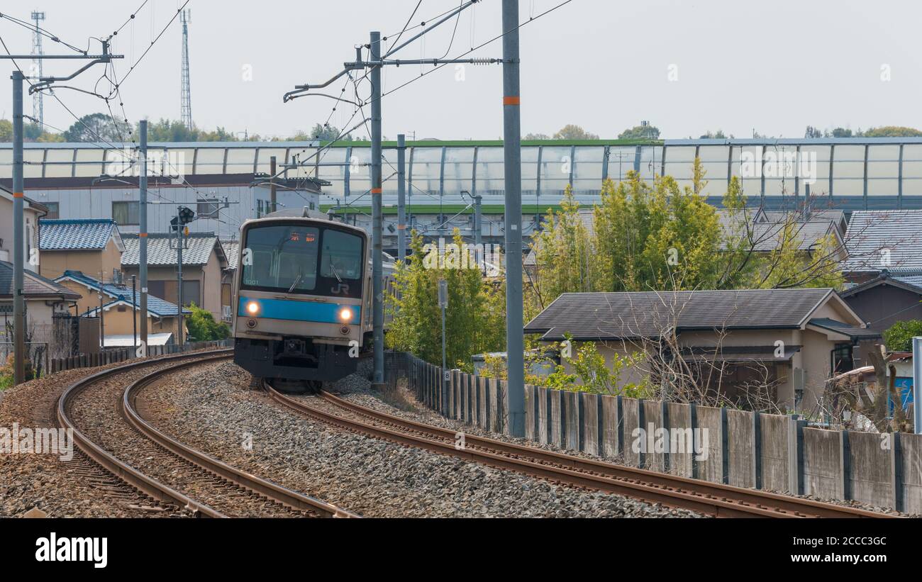 Type 205 on Nara Line view from near Inari Station in Fushimi, Kyoto ...