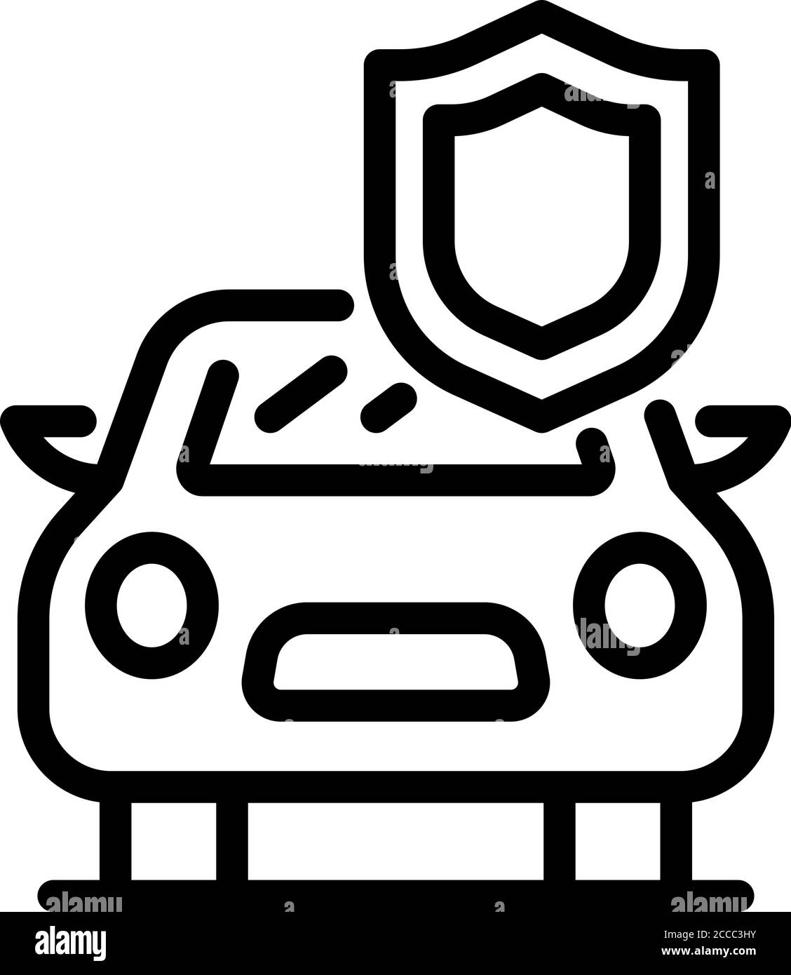 Security car icon, outline style Stock Vector Image & Art - Alamy