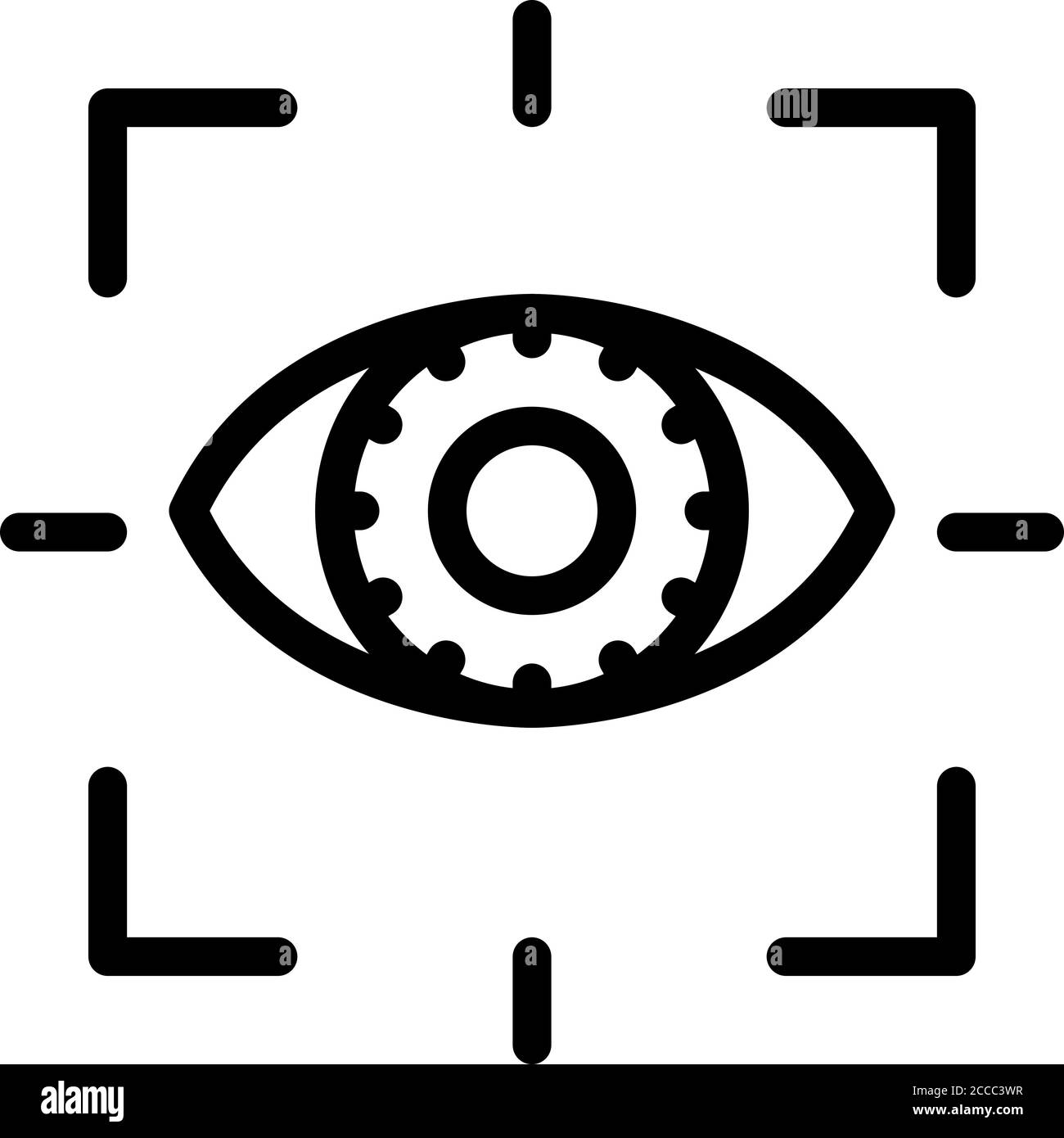 Eye security icon, outline style Stock Vector Image & Art - Alamy