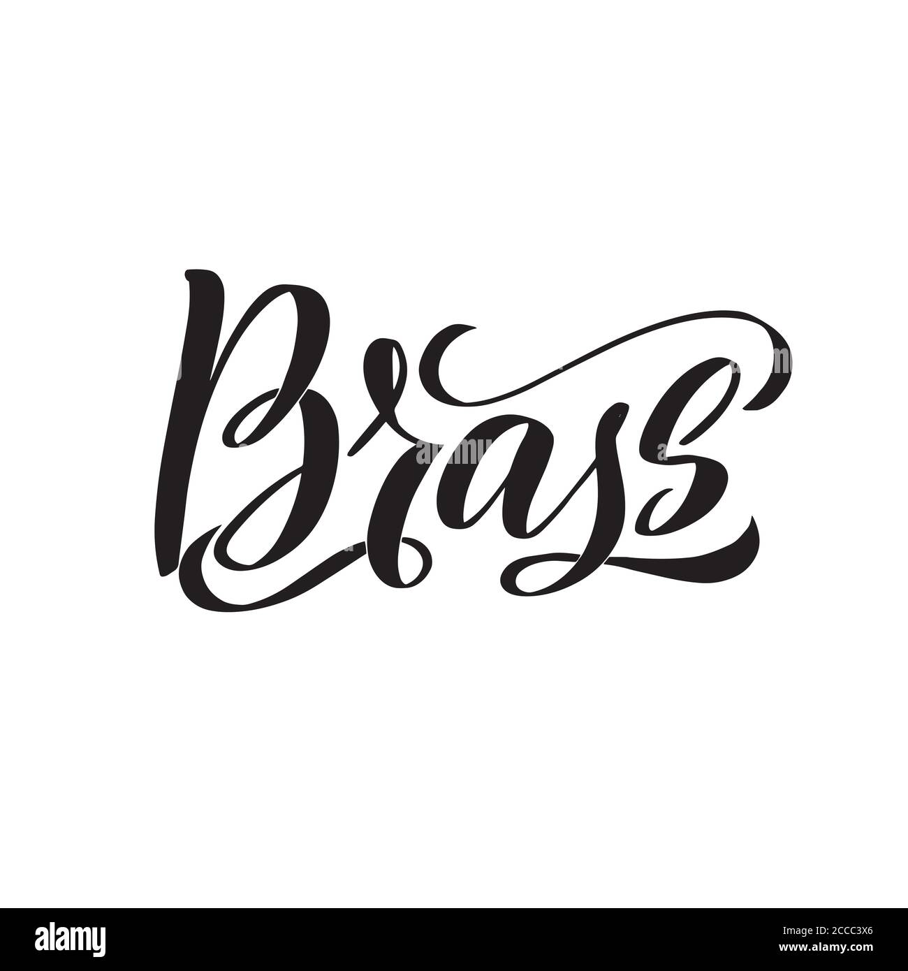 Vector calligraphy illustration isolated on white background Stock ...