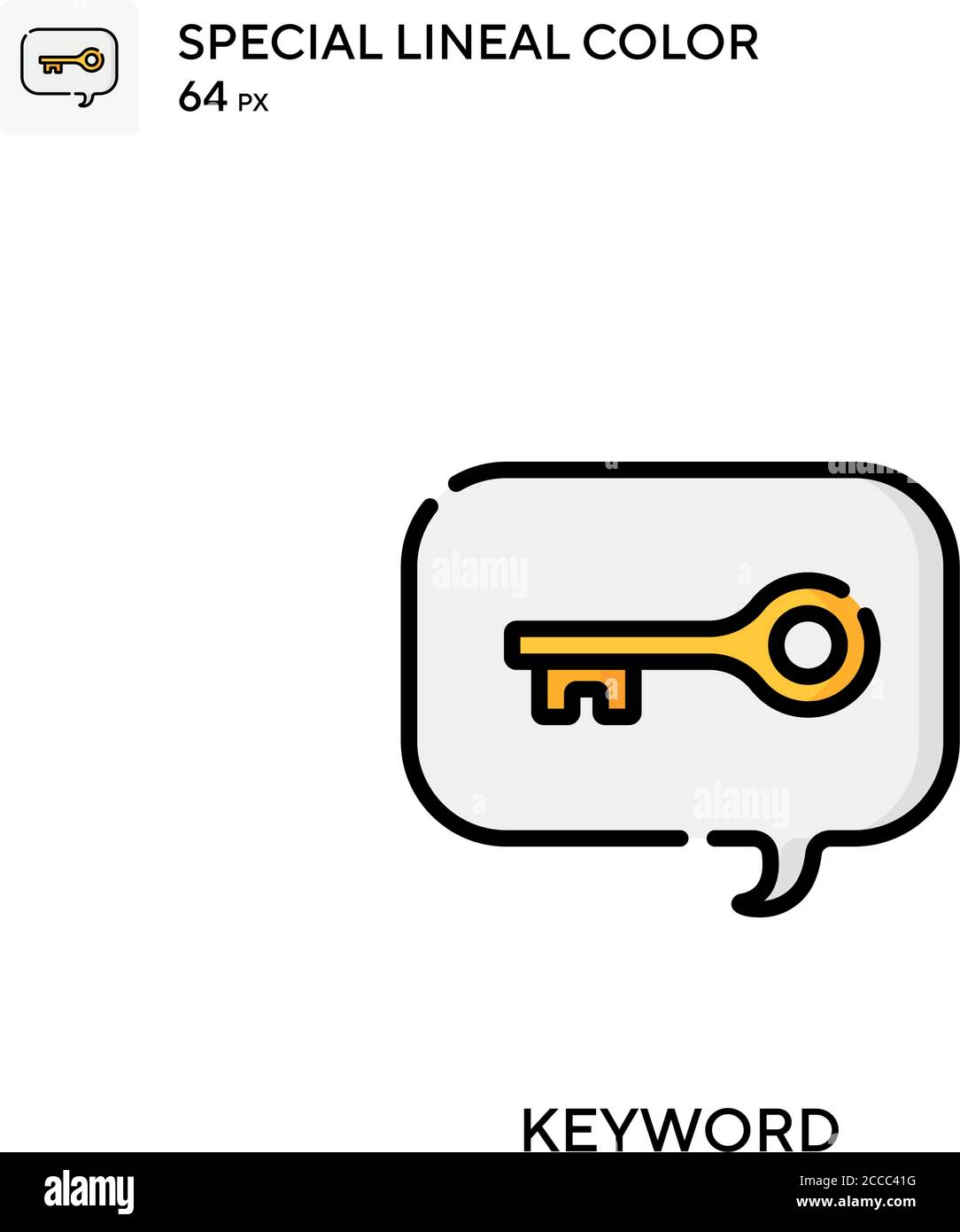 Keyword Special lineal color icon. Illustration symbol design template ...