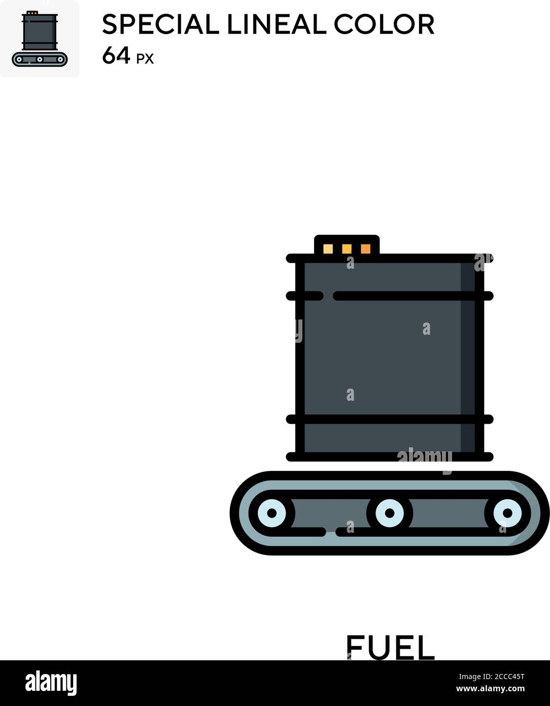 Fuel Special lineal color icon. Illustration symbol design template for ...