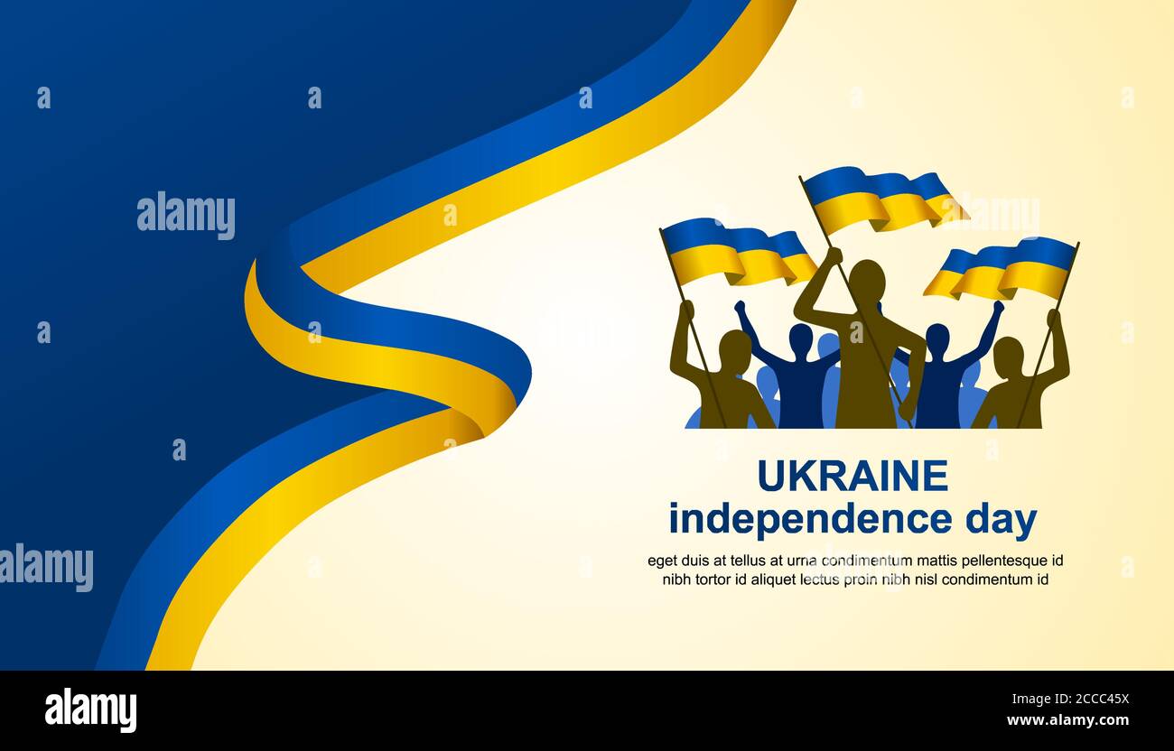ukraine independence day poster, to welcome Ukraine's important day on ...