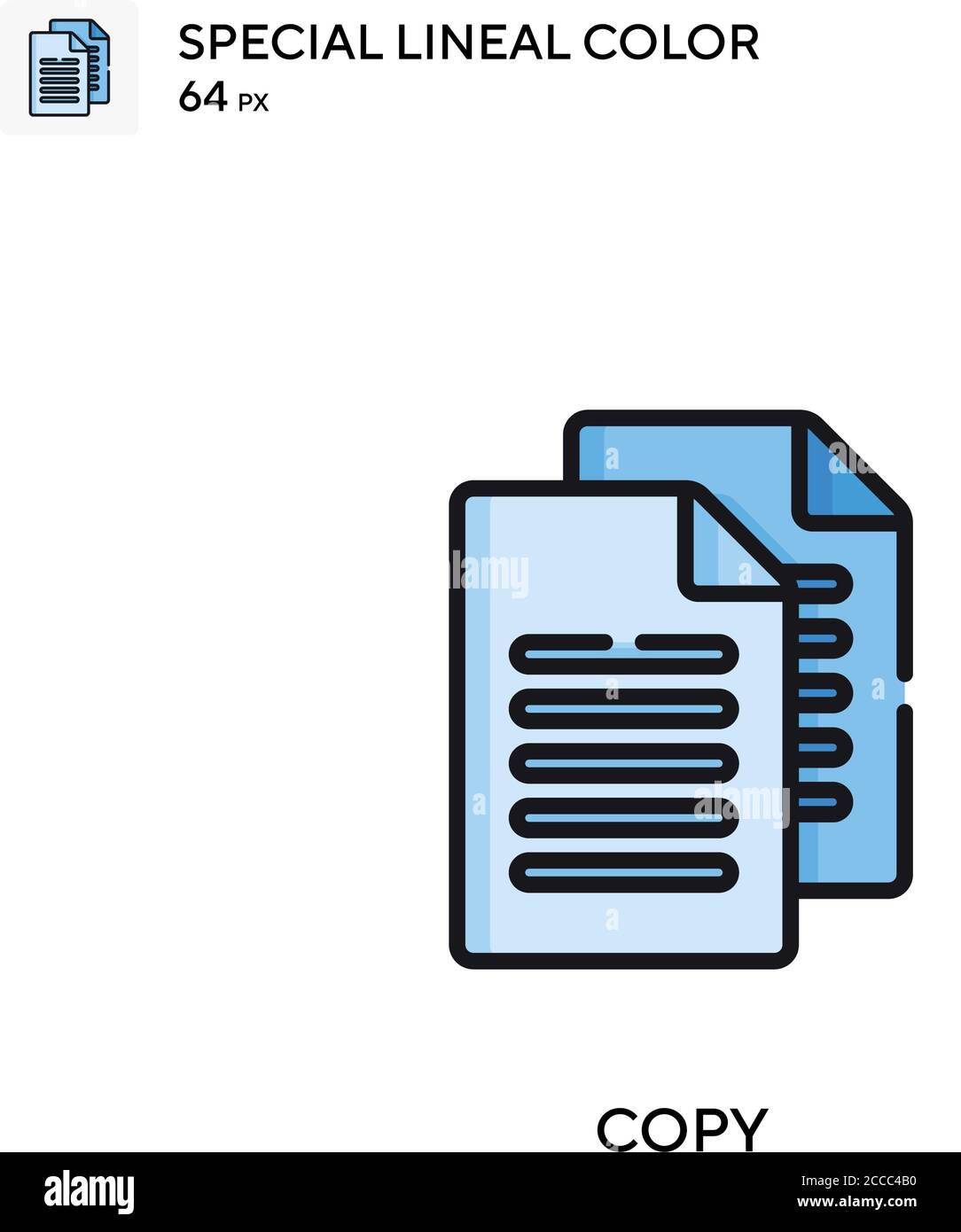 Copy Special lineal color icon. Illustration symbol design template for ...