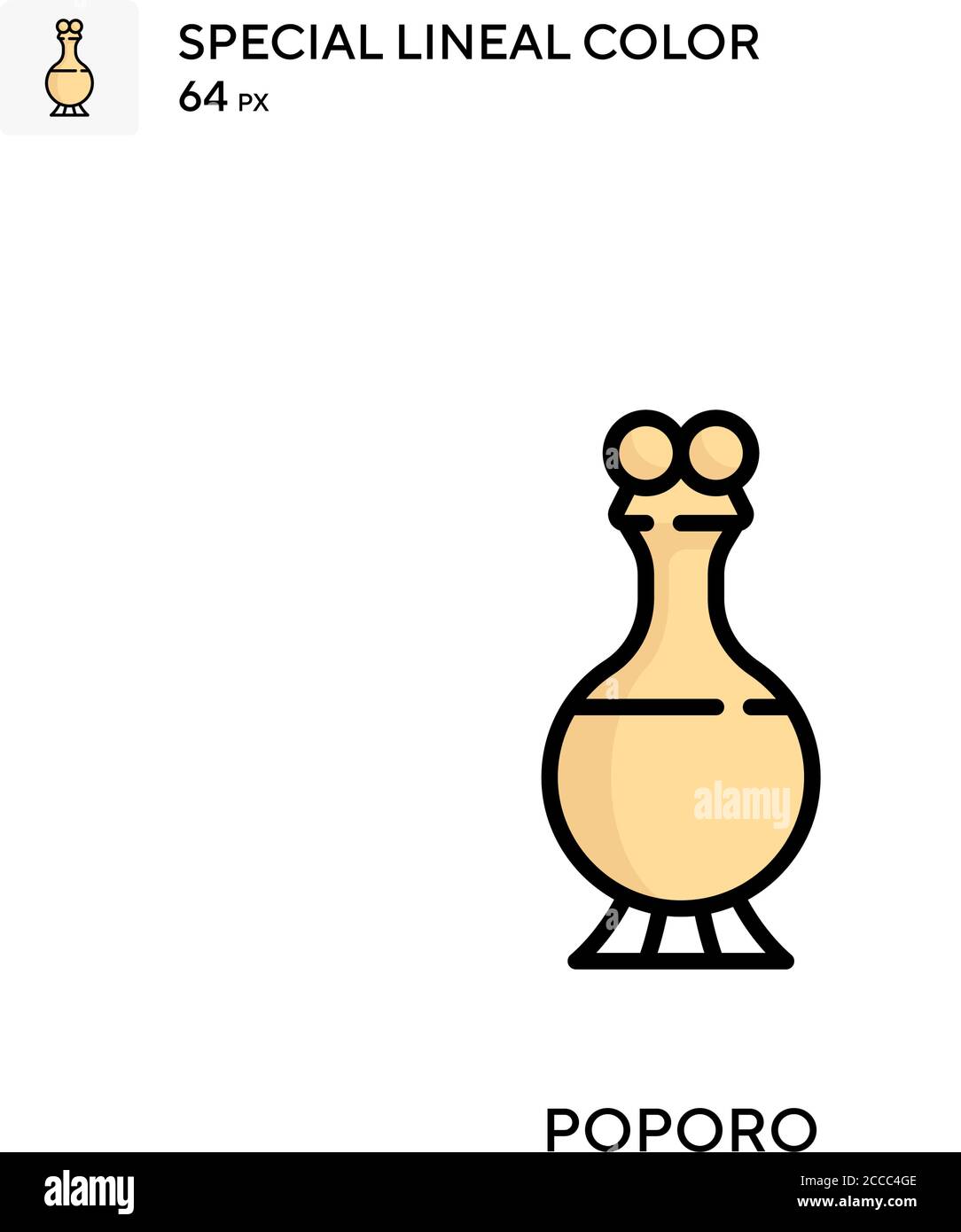 Poporo Special lineal color icon. Illustration symbol design template ...