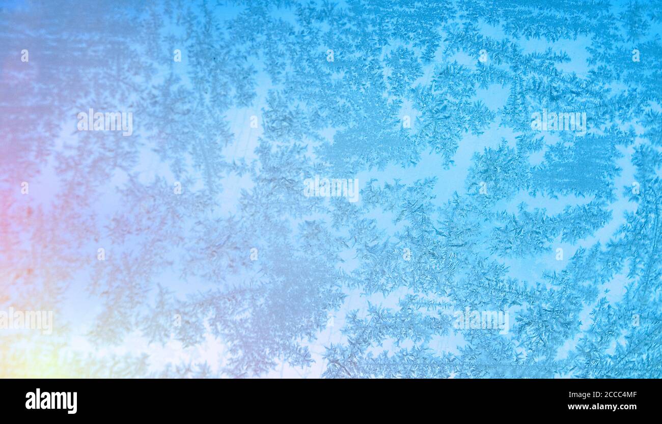 Ice on window,winter icy patterns,icy drawings Stock Photo - Alamy