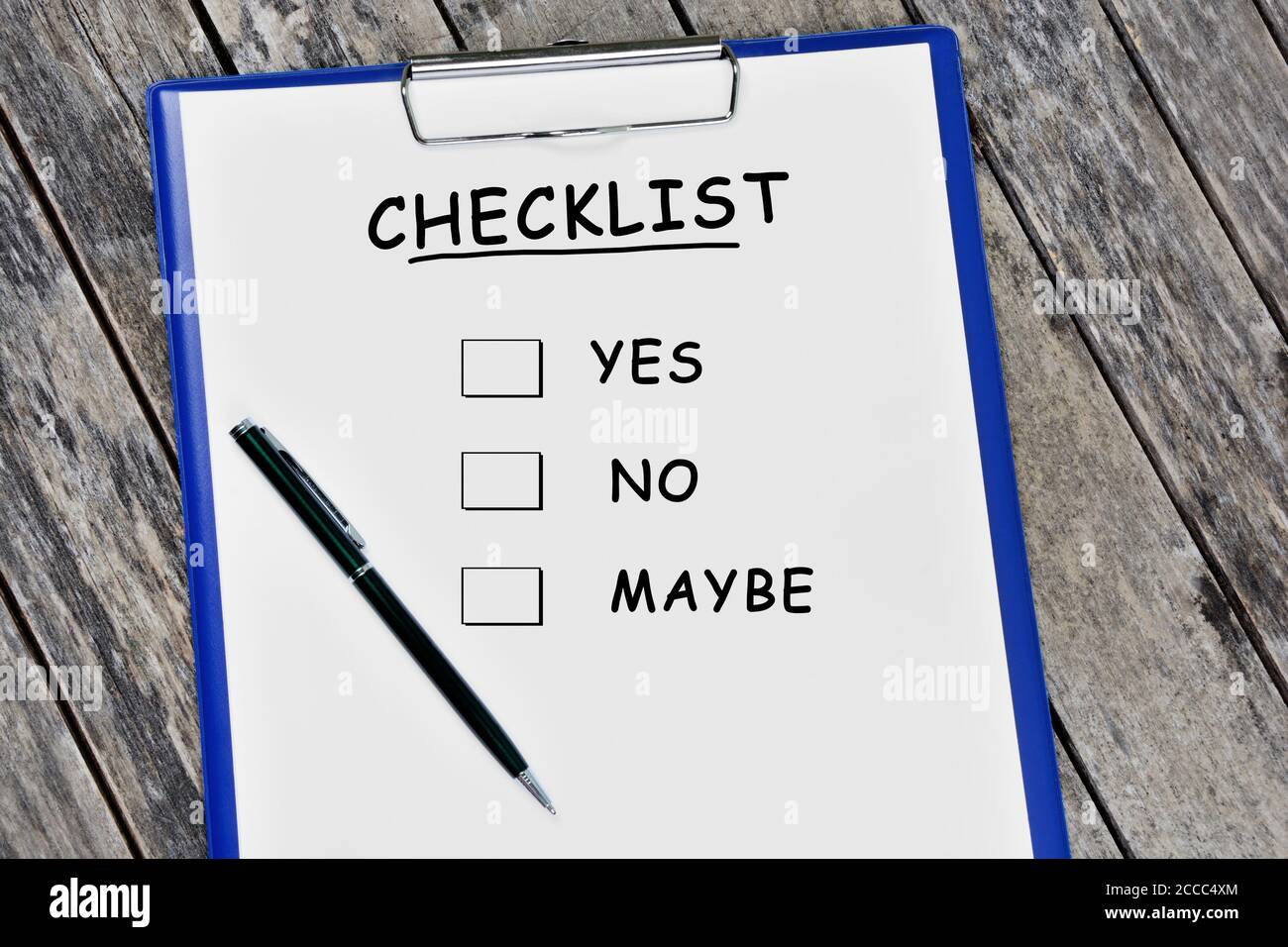 Accounting checklist hi-res stock photography and images - Alamy