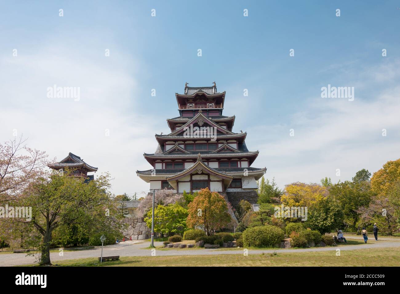 Fushimi Castle (Fushimi-Momoyama Castle) in Fushimi, Kyoto, Japan. The ...