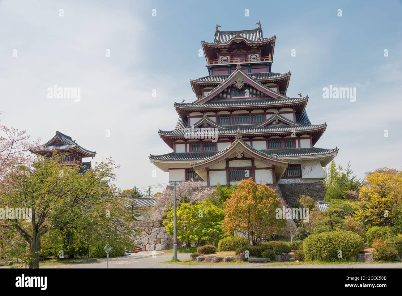 Fushimi Castle (Fushimi-Momoyama Castle) in Fushimi, Kyoto, Japan. The ...