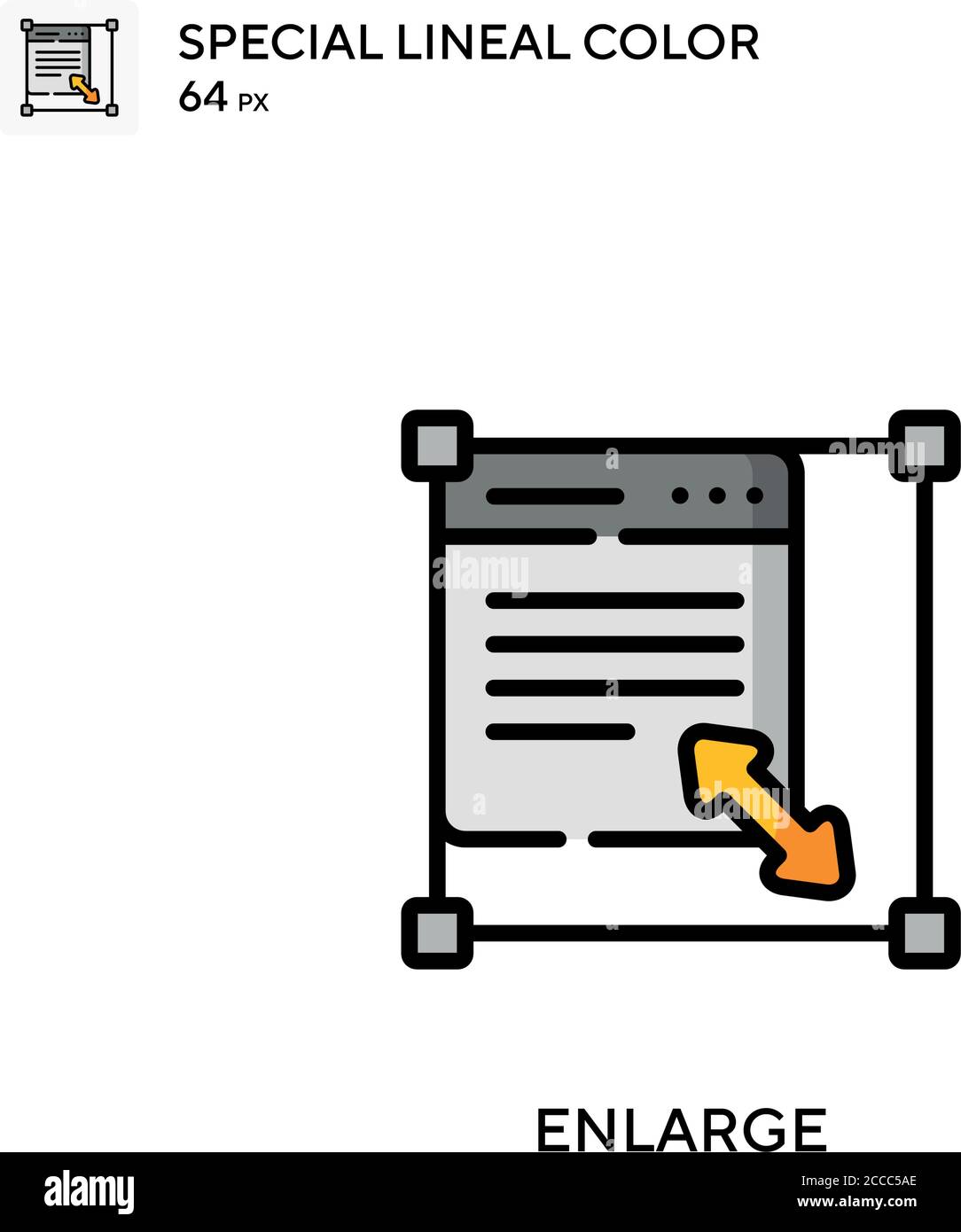 Enlarge Special lineal color icon. Illustration symbol design template ...