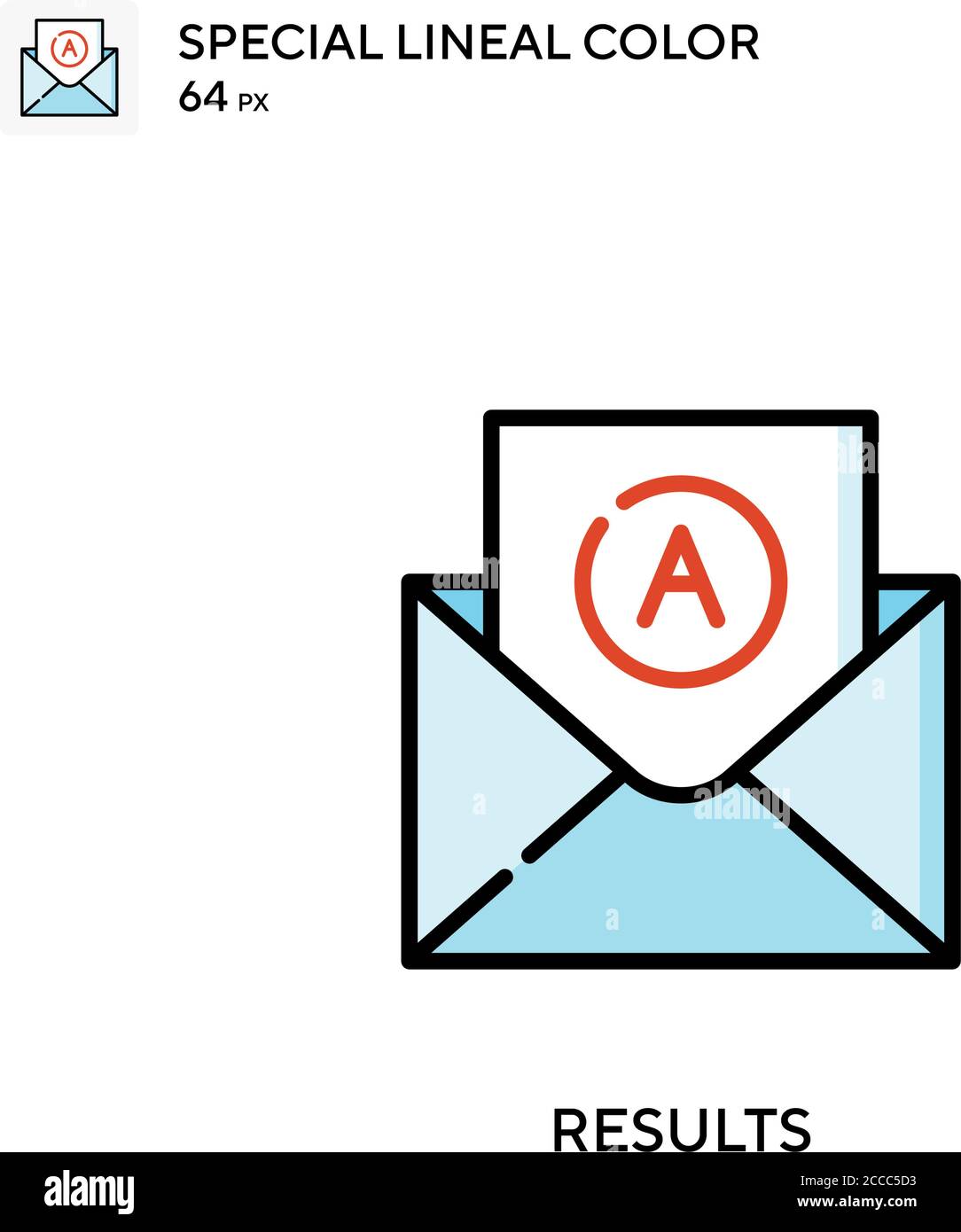 Results Special lineal color icon. Illustration symbol design template ...