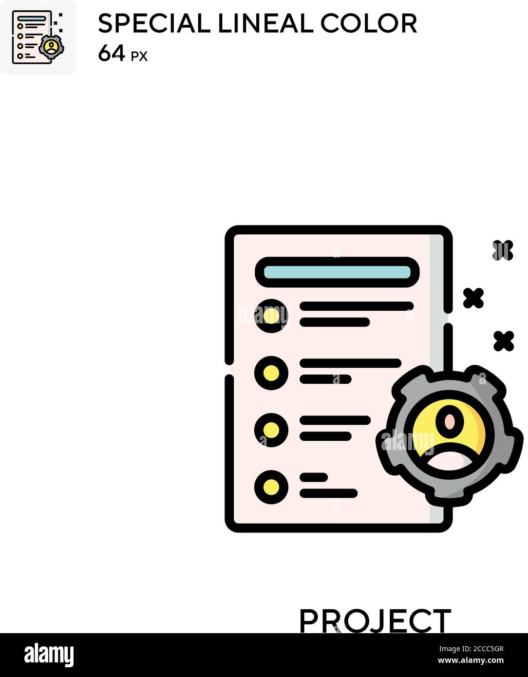 Project Special lineal color icon. Illustration symbol design template ...