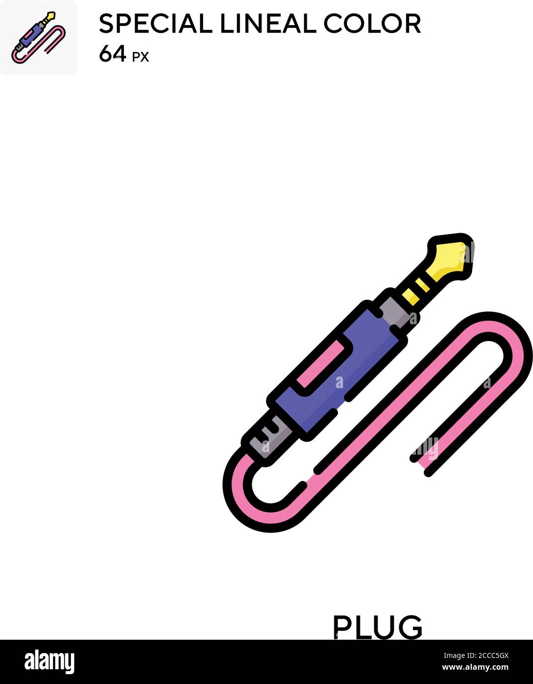 Plug Special lineal color icon. Illustration symbol design template for ...