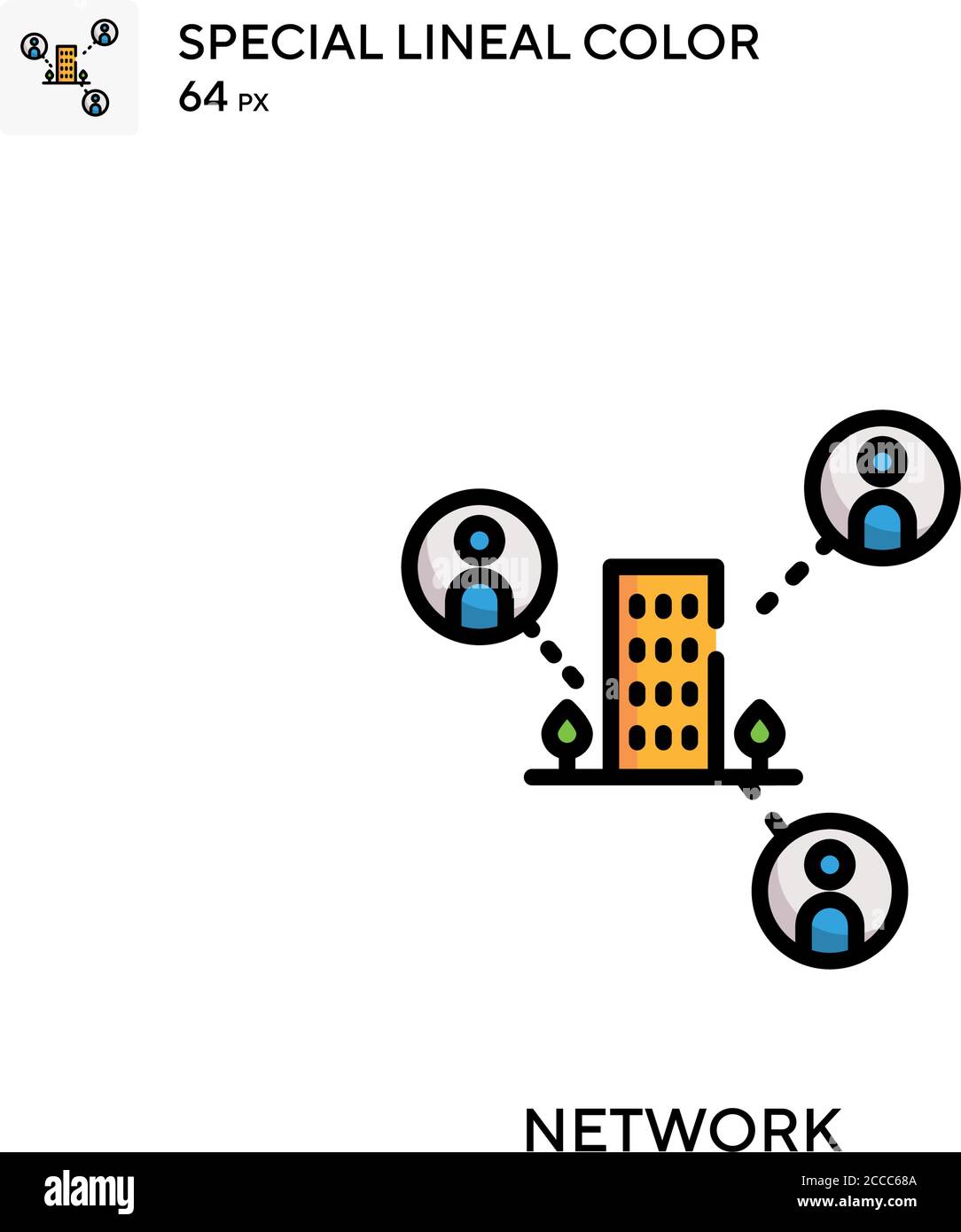Network Special lineal color icon. Illustration symbol design template ...