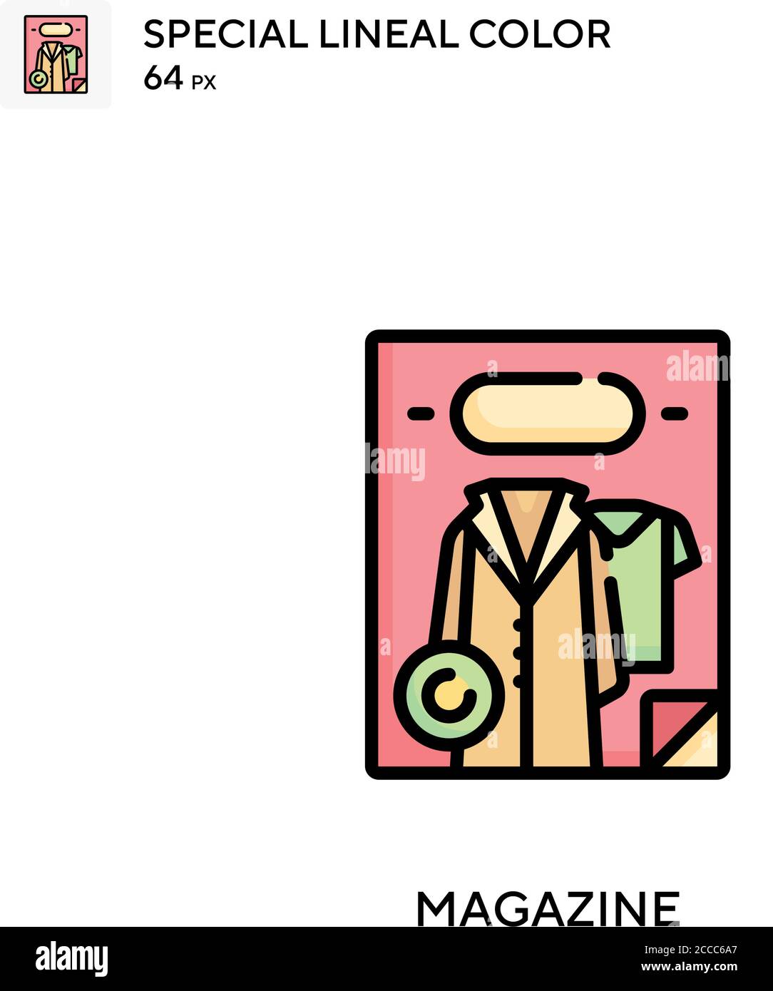 Magazine Special lineal color icon. Illustration symbol design template ...