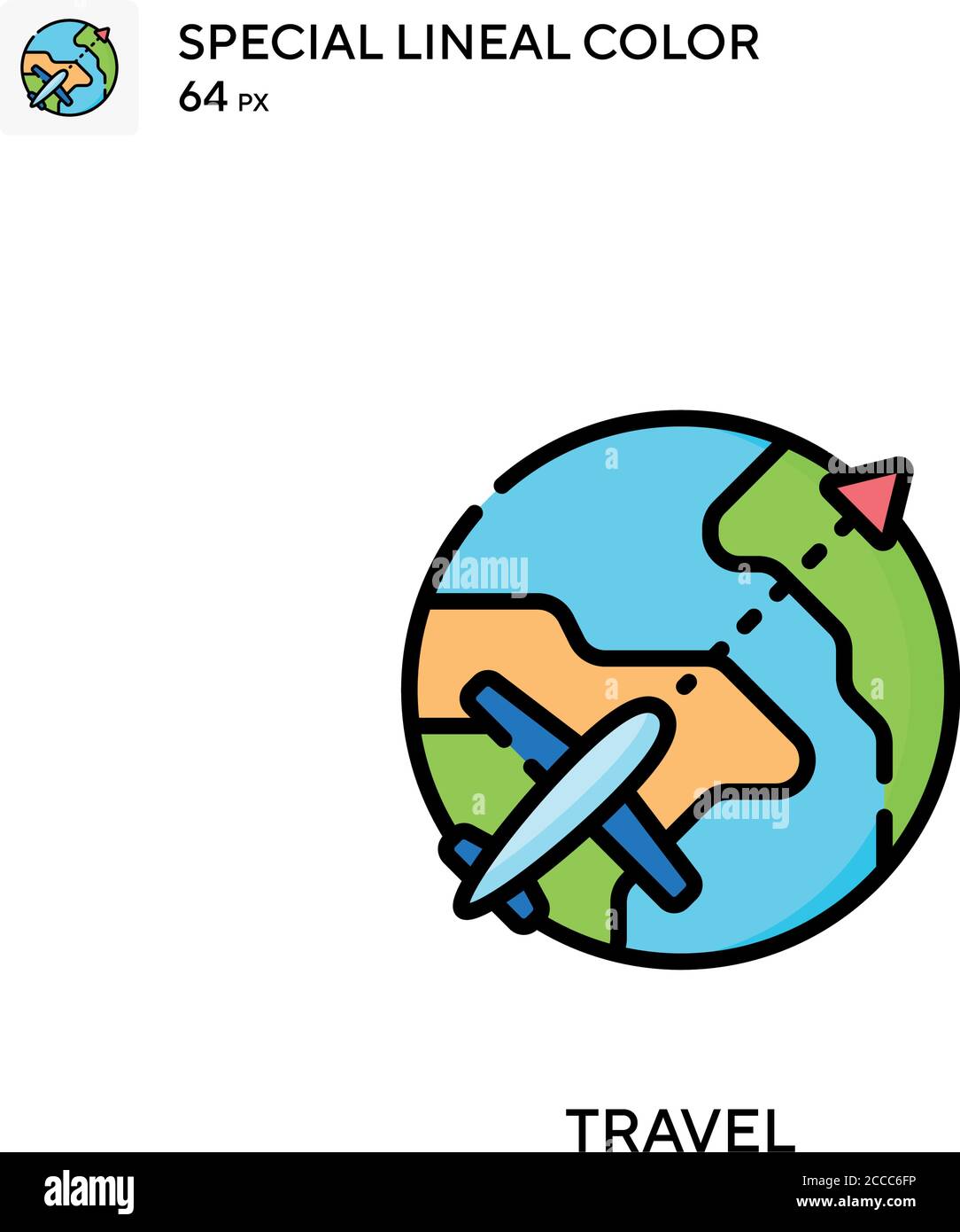 Travel Special lineal color icon. Illustration symbol design template ...