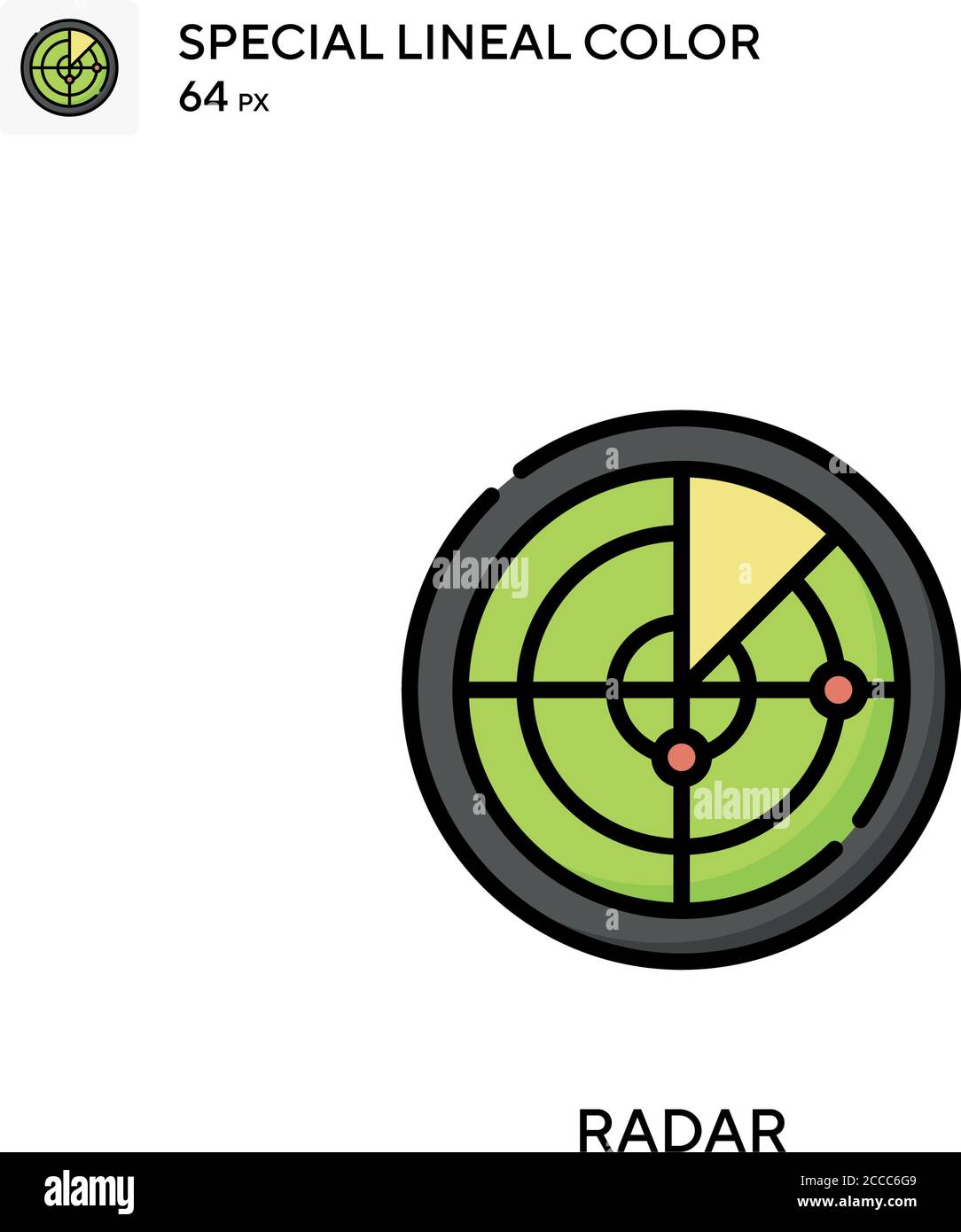 Radar Special lineal color icon. Illustration symbol design template ...