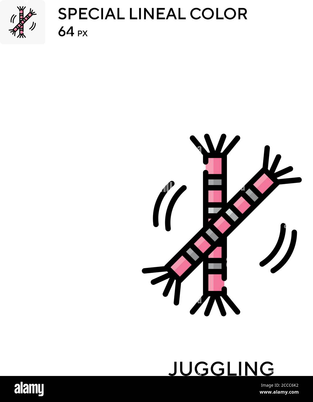 Juggling Special lineal color icon. Illustration symbol design template ...