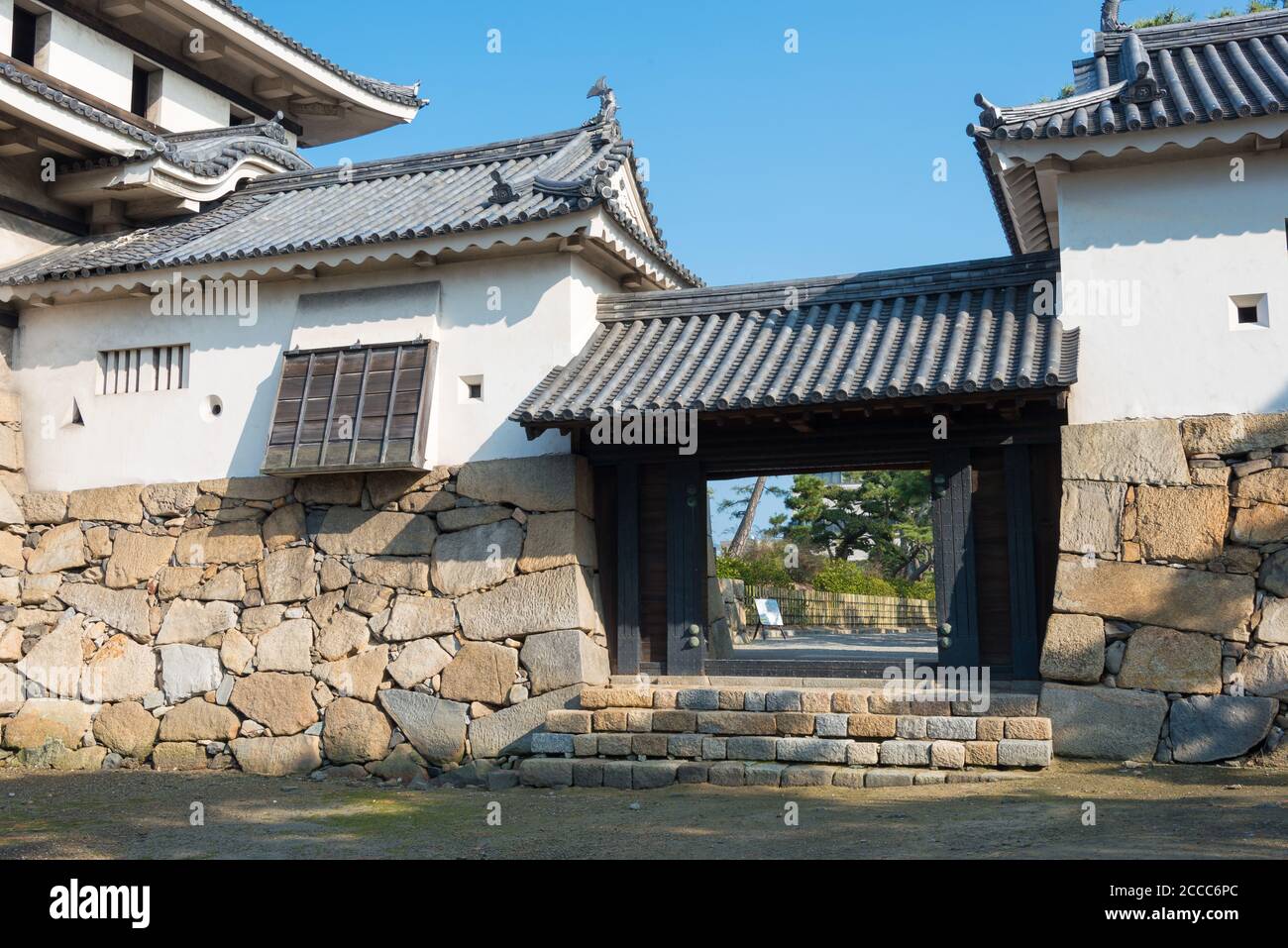 Takamatsu Castle (Tamamo Park) in Takamatsu, Kagawa, Japan. The Castle ...