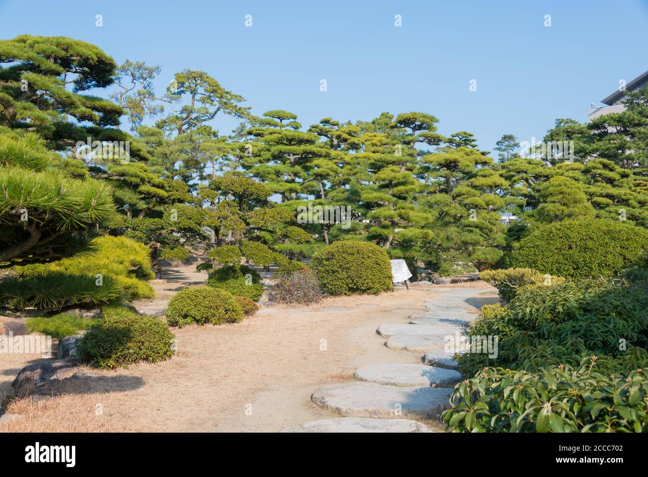 Hiunkaku Villa at Takamatsu Castle (Tamamo Park) in Takamatsu, Kagawa ...