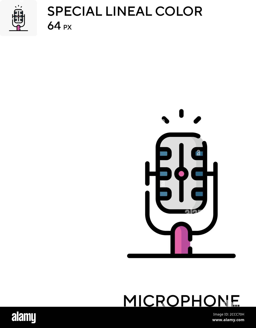 Microphone Special lineal color icon. Illustration symbol design ... Microphone Special lineal color icon. Illustration symbol design ...