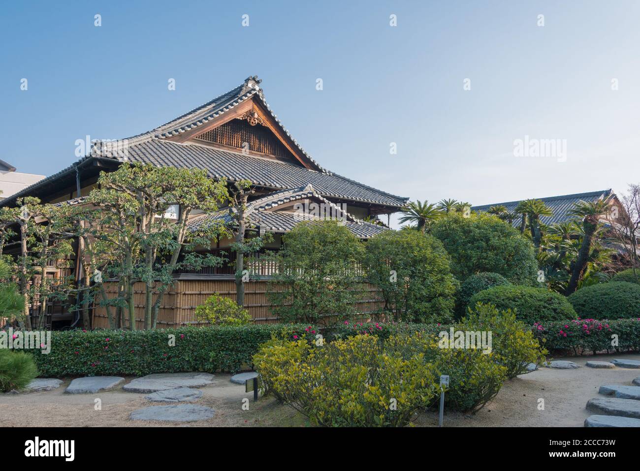 Hiunkaku Villa at Takamatsu Castle (Tamamo Park) in Takamatsu, Kagawa ...