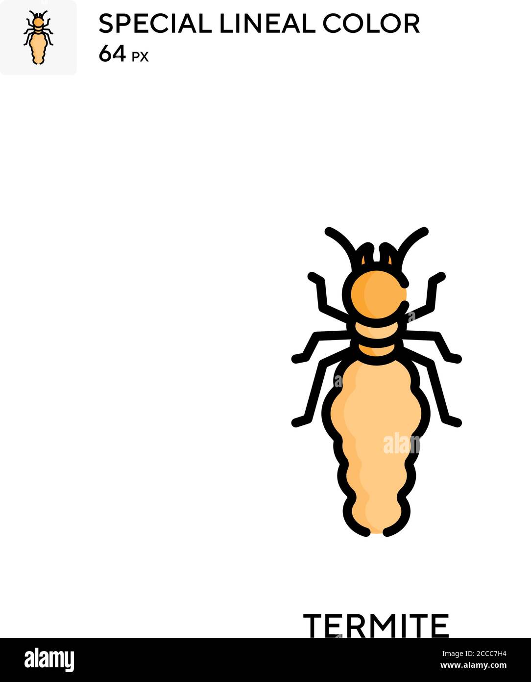 Termite Special lineal color icon. Illustration symbol design template ...